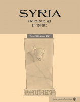 Syria revue Archéologie art histoire Institut français proche-Orient ...